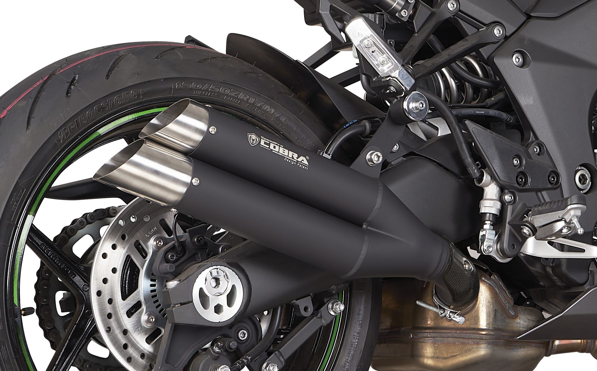 SPEEDPRO COBRA Touring Series Hypershots Matt Black Series Slip-on ...